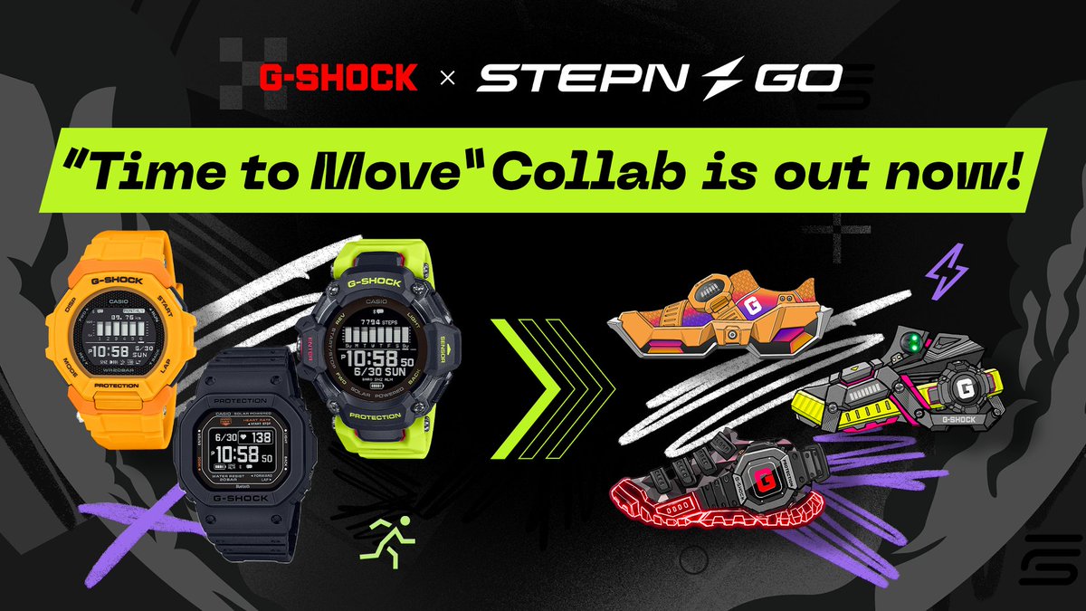 Stepn Go Partners with G-Shock for Unique NFT Sneaker Collection - ChainPlay.gg