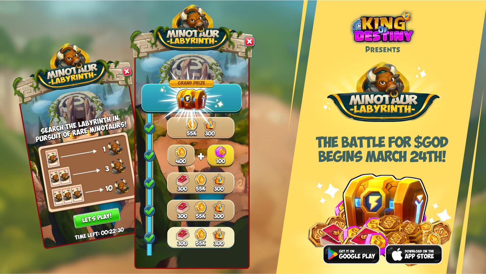 King of Destiny’s New Event Offers Big $GOD Rewards - ChainPlay.gg